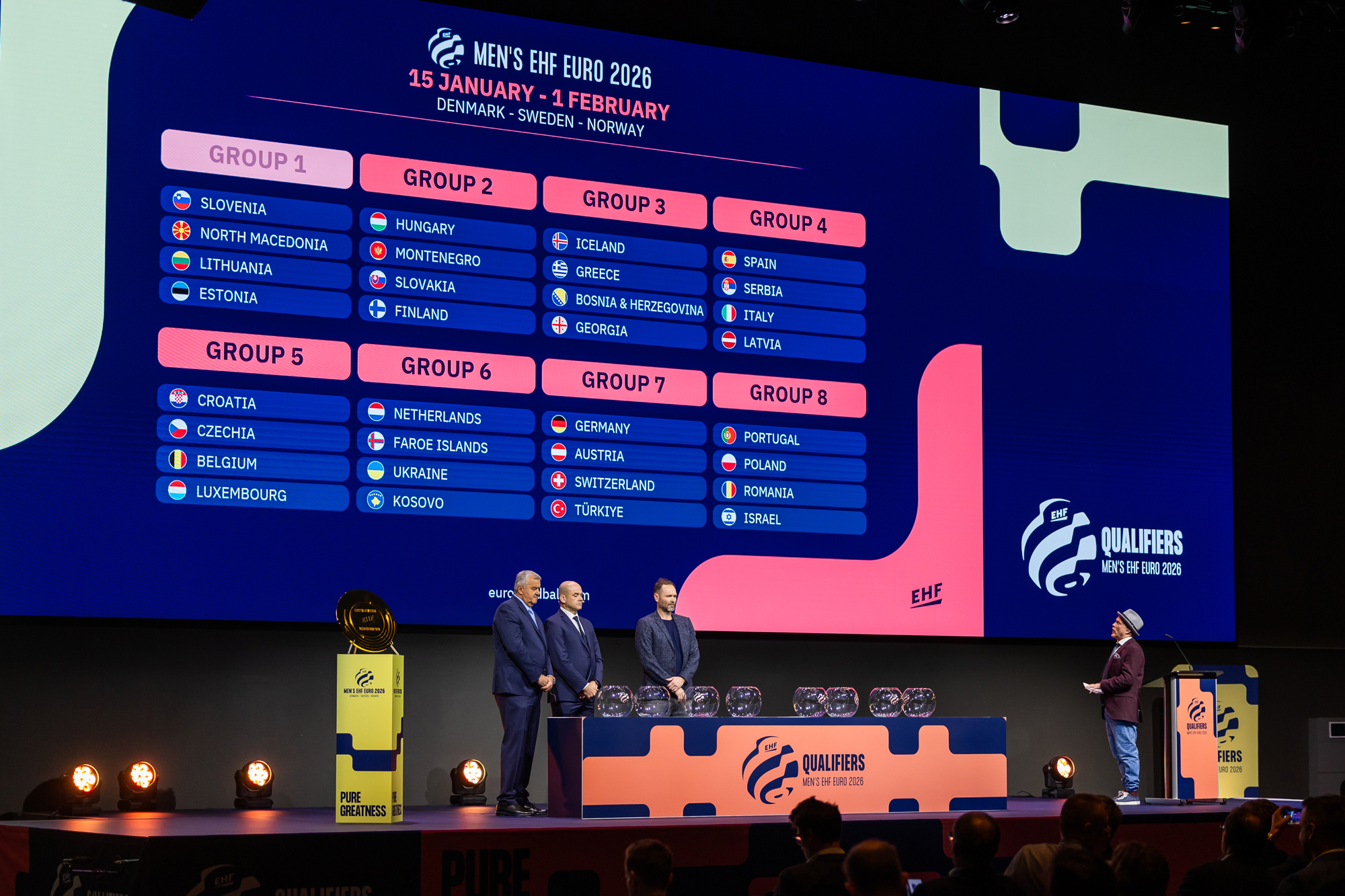 Familiar rivals to meet again in Men’s EHF EURO 2026 Qualifiers