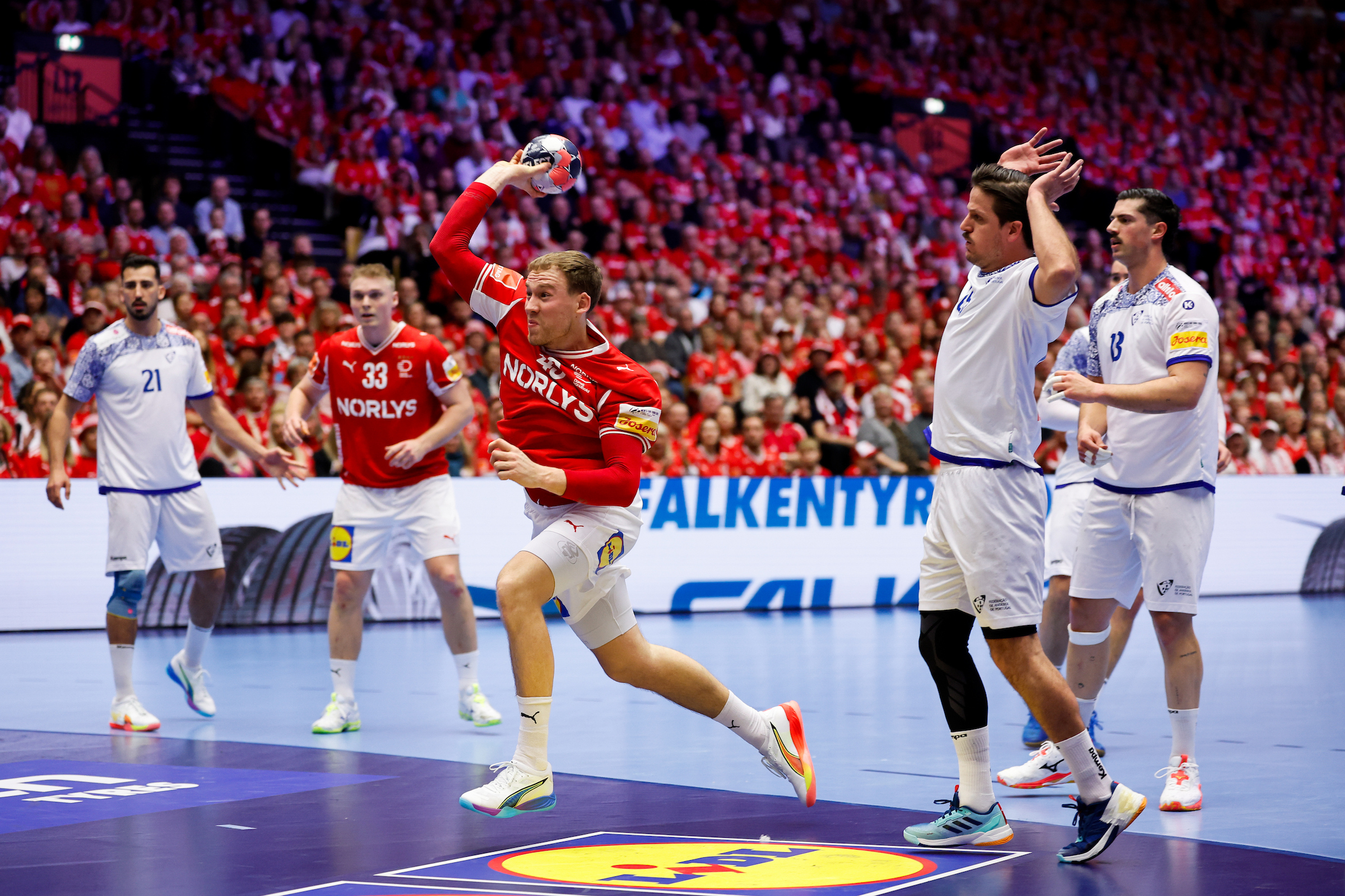 Portugal shock Denmark to take top spot in Men's EHF EURO 2026 group B